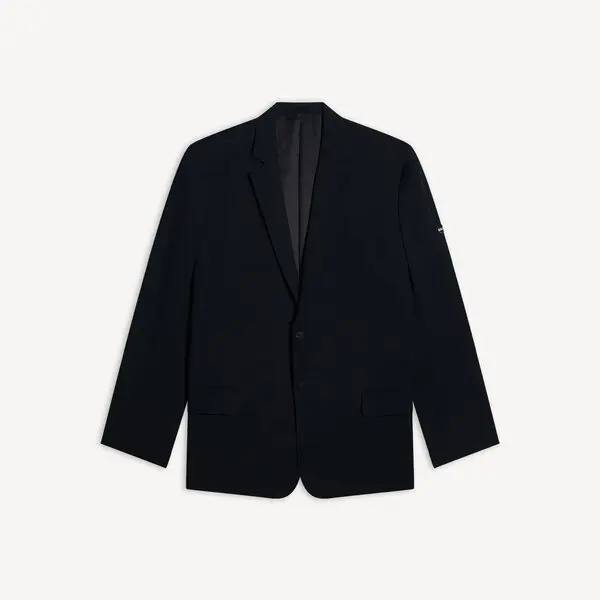 Balenciaga Washed Fluid Viscose Gabardine Blazer