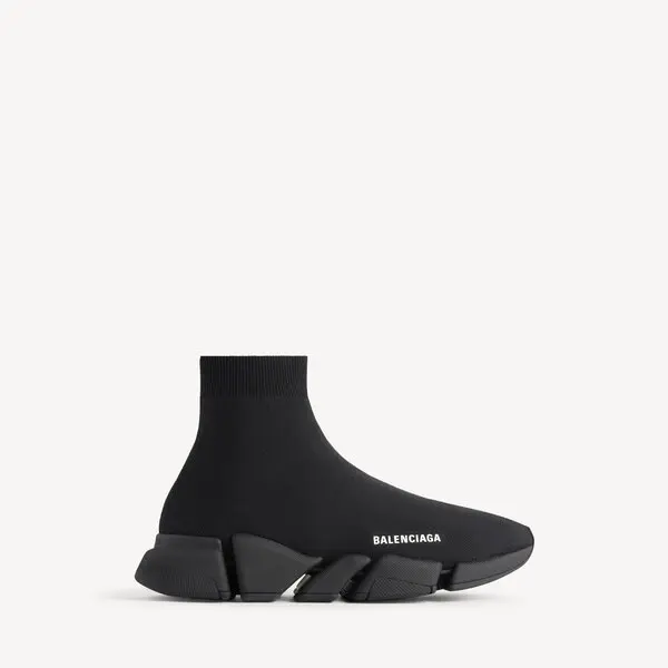 Balenciaga Speed 2.0 Recycled Knit Sneakers - Black
