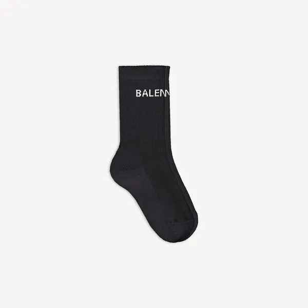 Balenciaga Logo Socks - Black