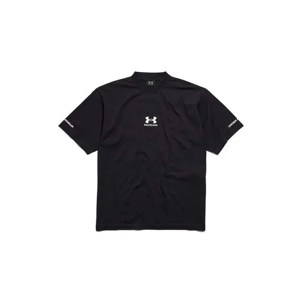 バレンシアガ　Under Armour Tシャツ M ブラック Balenciaga x Under Armour® モックネック Tシャツ | ブラック
