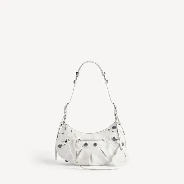 Balenciaga Le Cagole Small Shoulder Bag - White