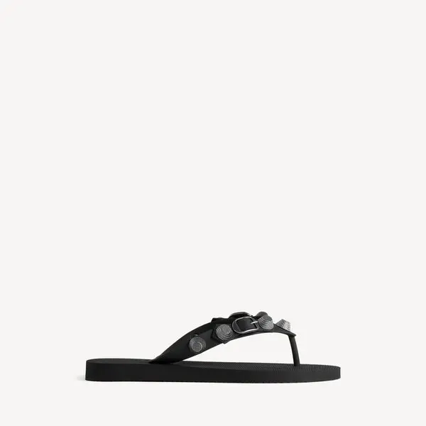 Balenciaga Cagole Thong Sandal - Black