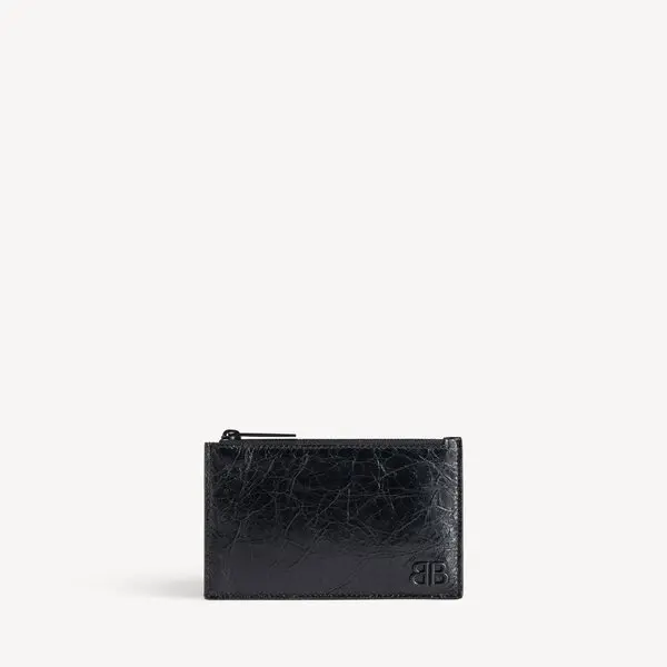 Balenciaga Monaco Long Coin And Card Holder - Black