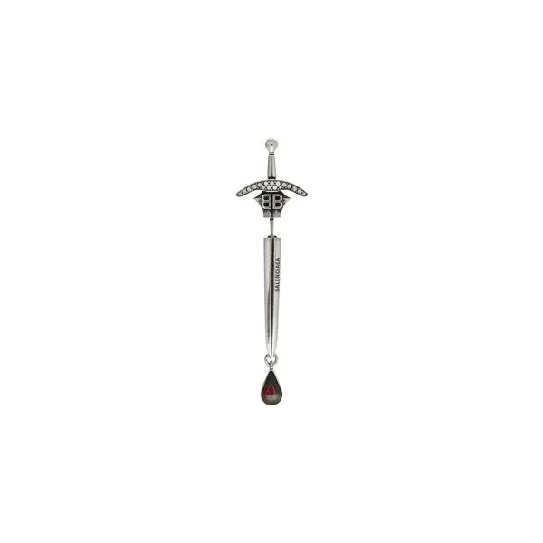 Balenciaga Goth Sword Earring - Silver