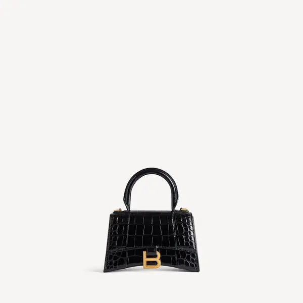 Balenciaga Hourglass Handbag Xs - Black