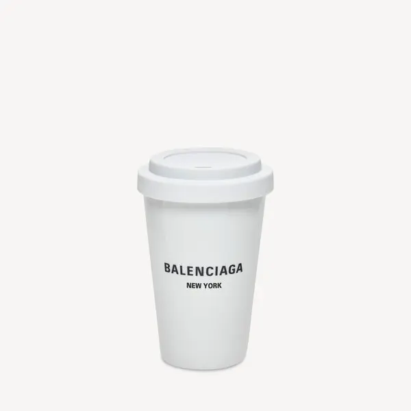 Balenciaga New York Coffee Cup - White