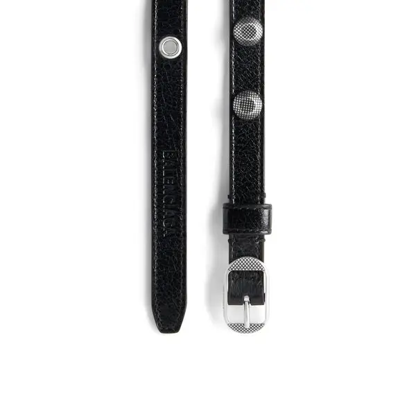 Balenciaga Le Cagole Stud Belt - Black | Editorialist display picture 2