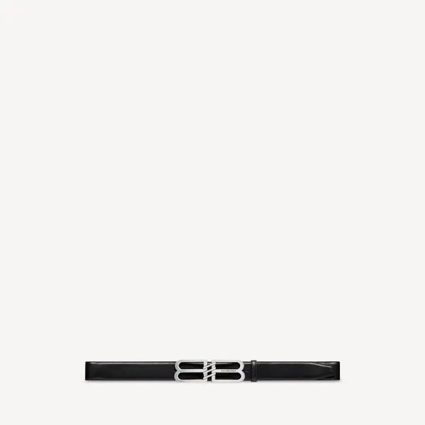 Balenciaga Bb Signature Belt - Black