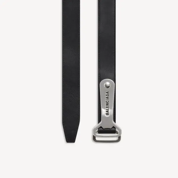 Balenciaga Bottle Opener D Ring Belt - Black