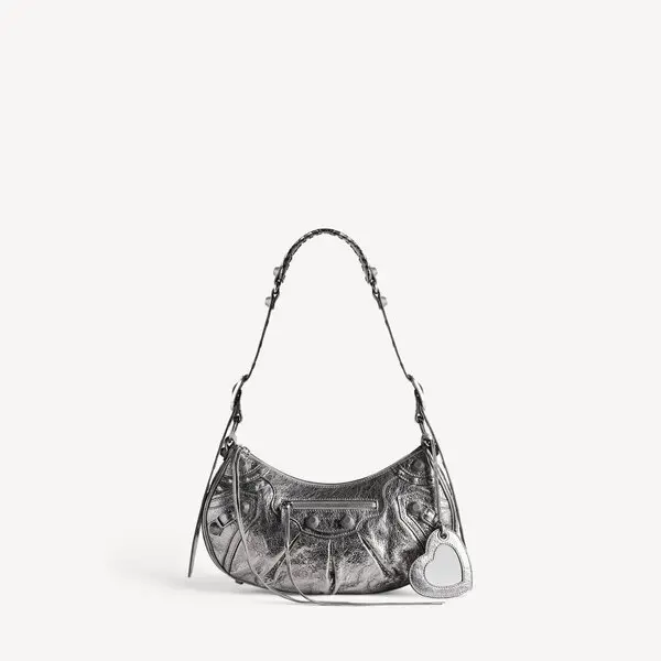 Balenciaga Le Cagole Small Shoulder Bag - Silver