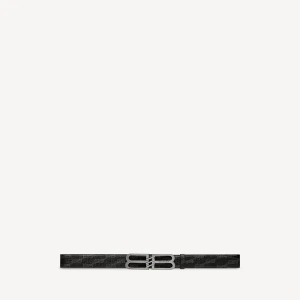 Balenciaga Bb Signature Belt - Black