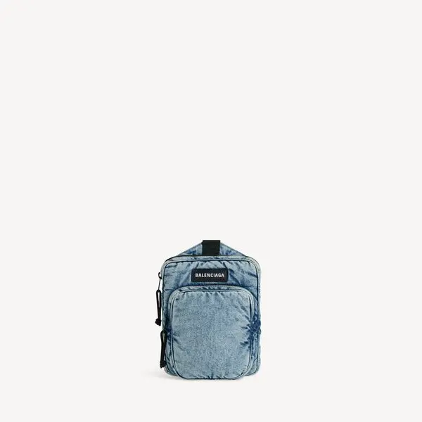 Balenciaga Explorer Crossbody Messenger Bag - Blue