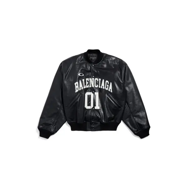 Balenciaga Basketball Bomber Jacket - Black | Editorialist