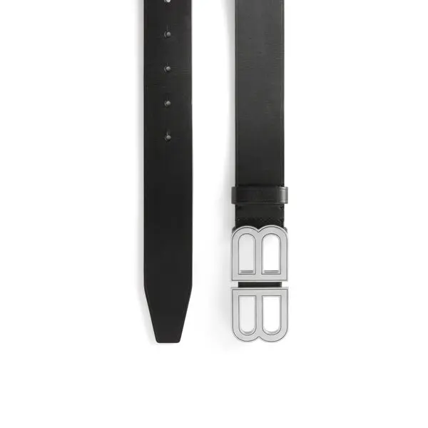 Balenciaga Bb Hourglass Large Belt - Black | Editorialist