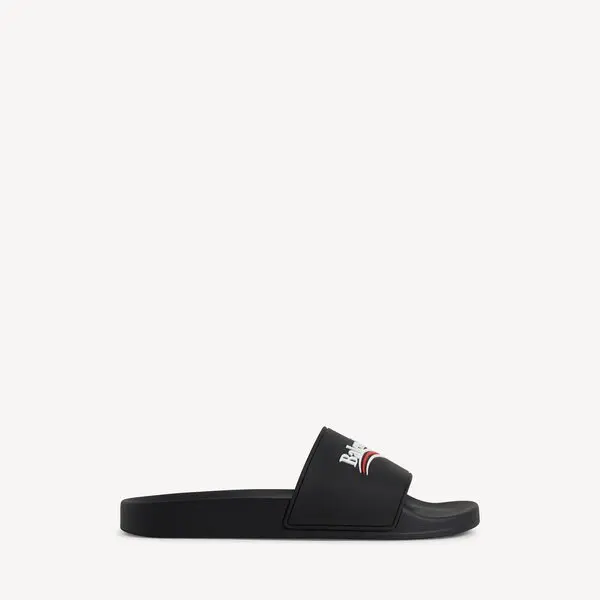 Balenciaga Pool Slide Sandal - Black