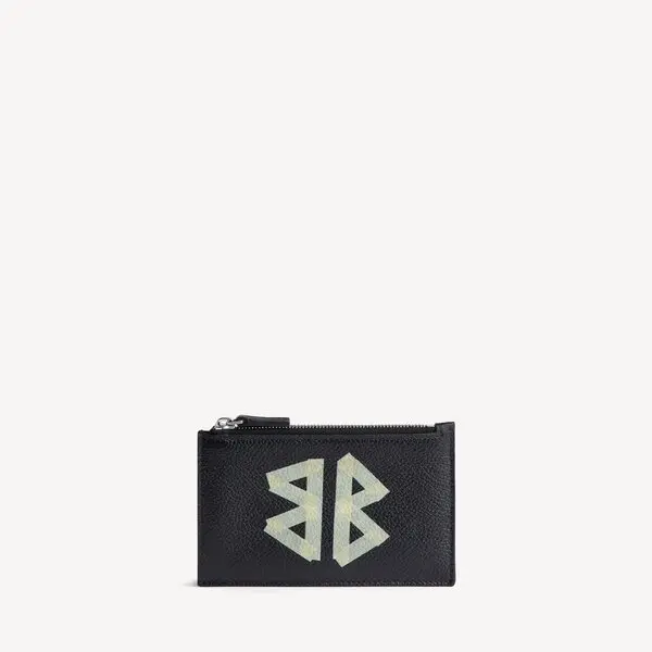 Balenciaga Cash Large Long Coin And Card Holder - Black