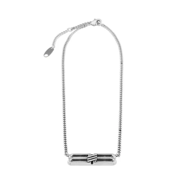 Balenciaga Bb Icon Necklace - Silver