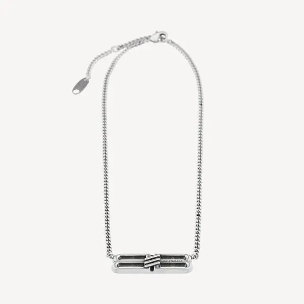 Balenciaga Bb Icon Necklace - Silver