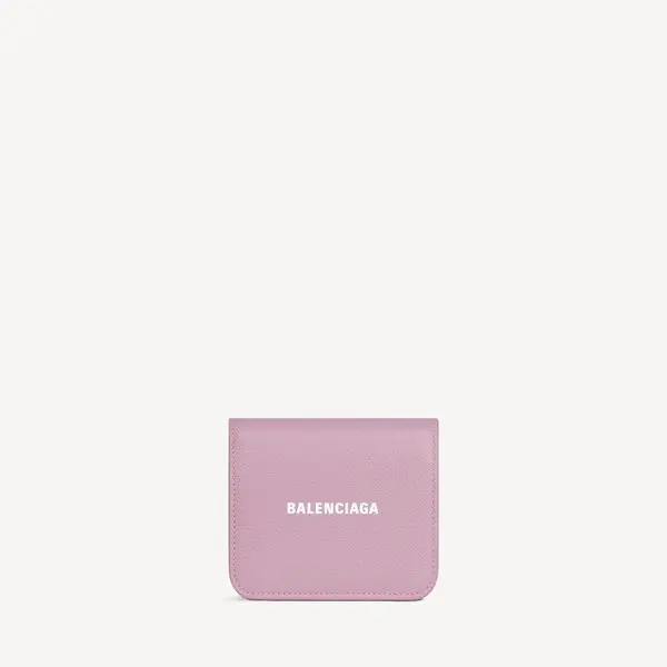 Balenciaga Cash Flap Coin And Card Holder - Pink