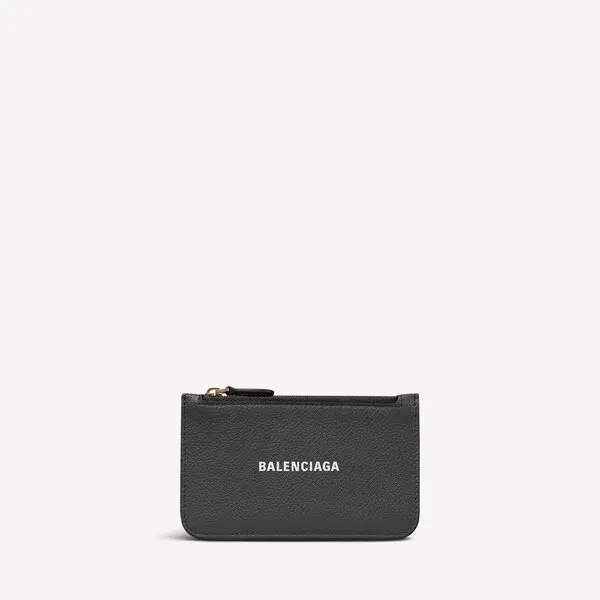 Balenciaga Cash Long Coin And Card Holder Large - Black