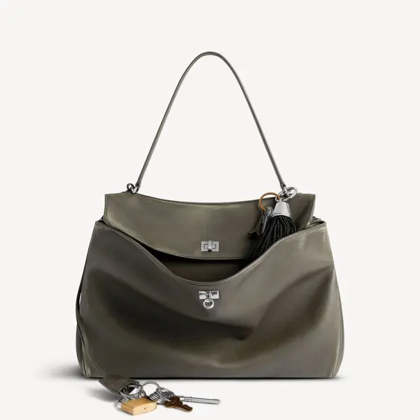 Balenciaga Large Rodeo Handbag With Charms