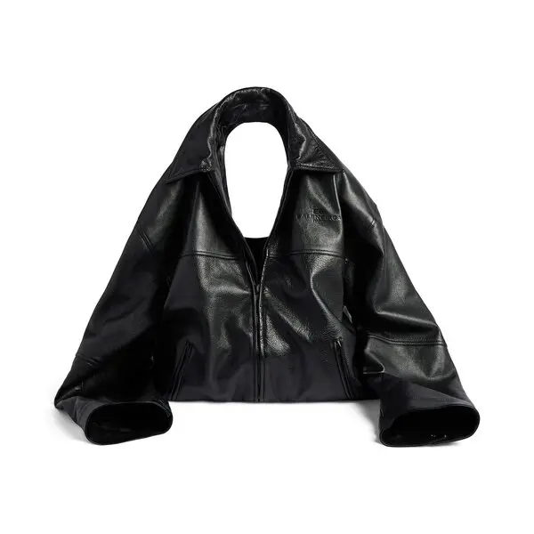 Balenciaga Garde Robe Leather Jacket Bag - Black | Editorialist