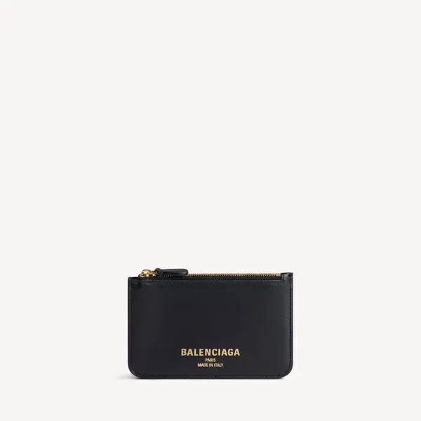 Balenciaga Cash 2.0 Long Coin And Card Holder - Black