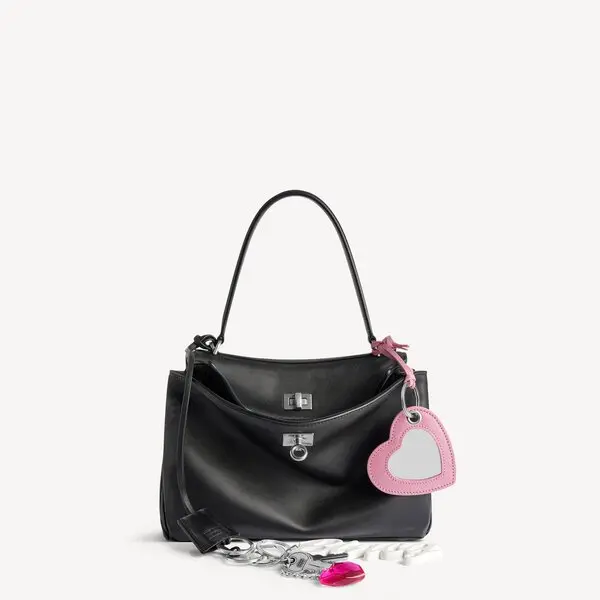 Balenciaga Rodeo Handbag Small With Charms - Black