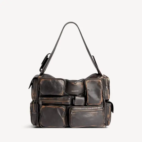 Balenciaga Superbusy Sling Bag - Brown