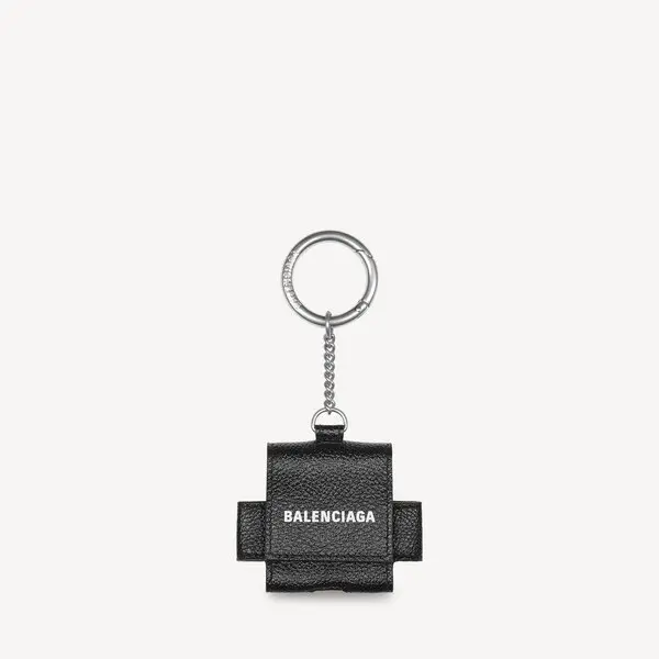 Balenciaga Cash Large Earpods Holder - Black