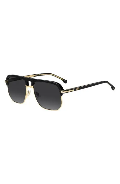 BOSS 59mm Gradient Square Sunglasses