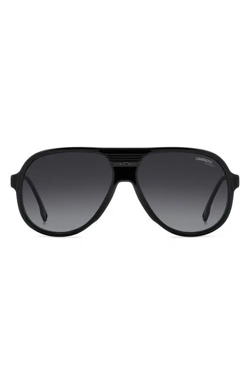 Carrera Eyewear C Sport 59mm Gradient Shield Sunglasses - Black/ Grey Sf Polar