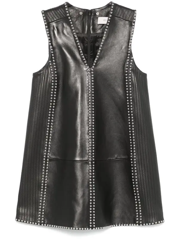 GOLDEN GOOSE Leather Mini Dress