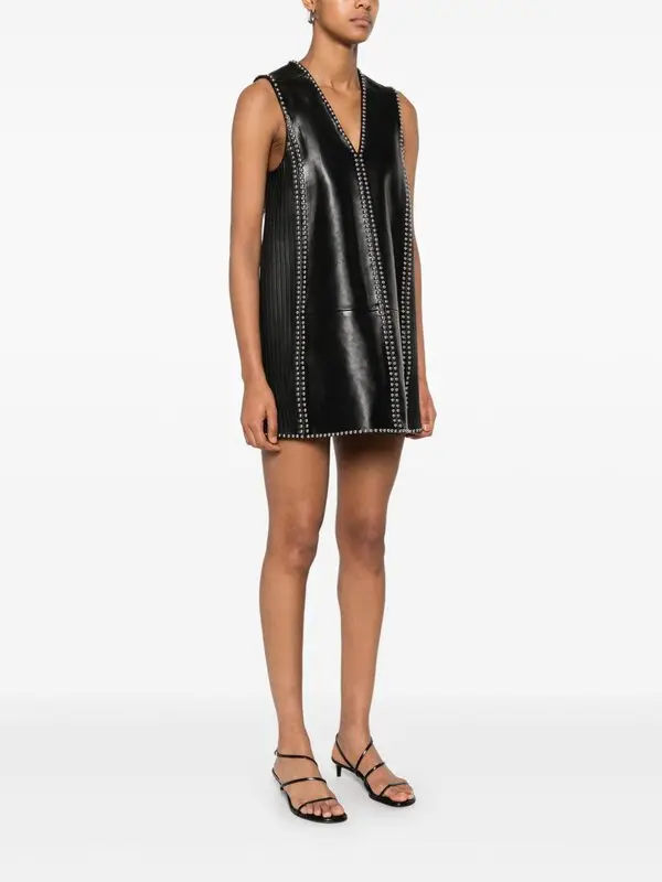 GOLDEN GOOSE Leather Mini Dress