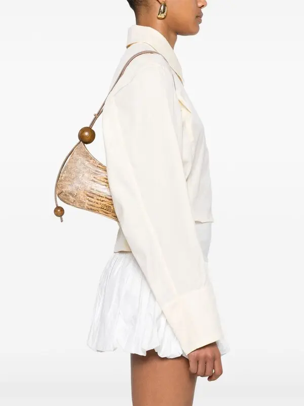 Jacquemus Le Bisou Perle Shoulder Bag - Brown