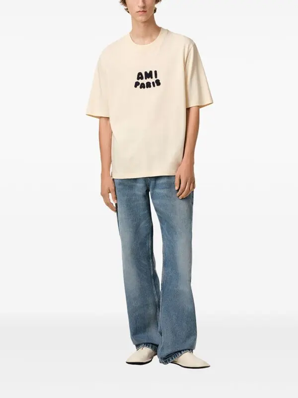 AMI Paris Logo-patch T-shirt