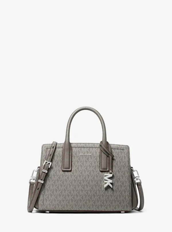 Michael Kors Laila Small Signature Logo Satchel - Brown