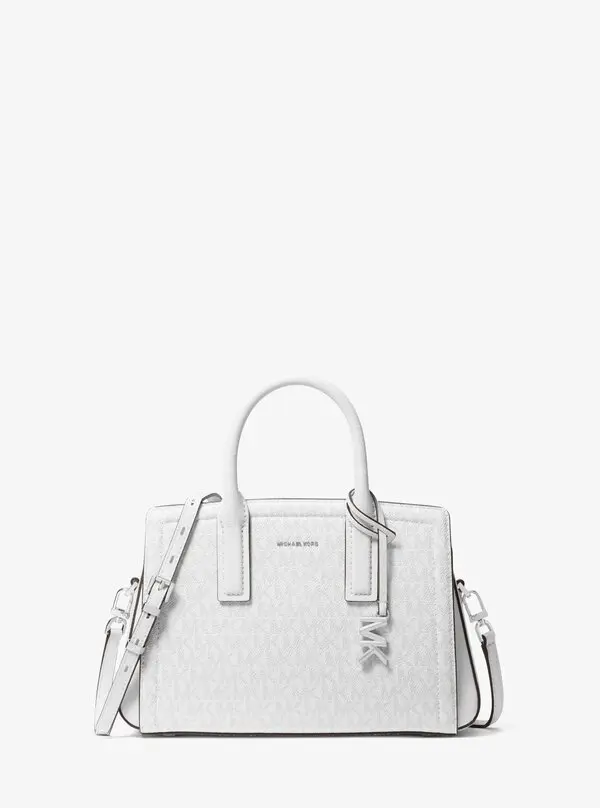 Michael Kors Laila Small Signature Logo Satchel - Grey