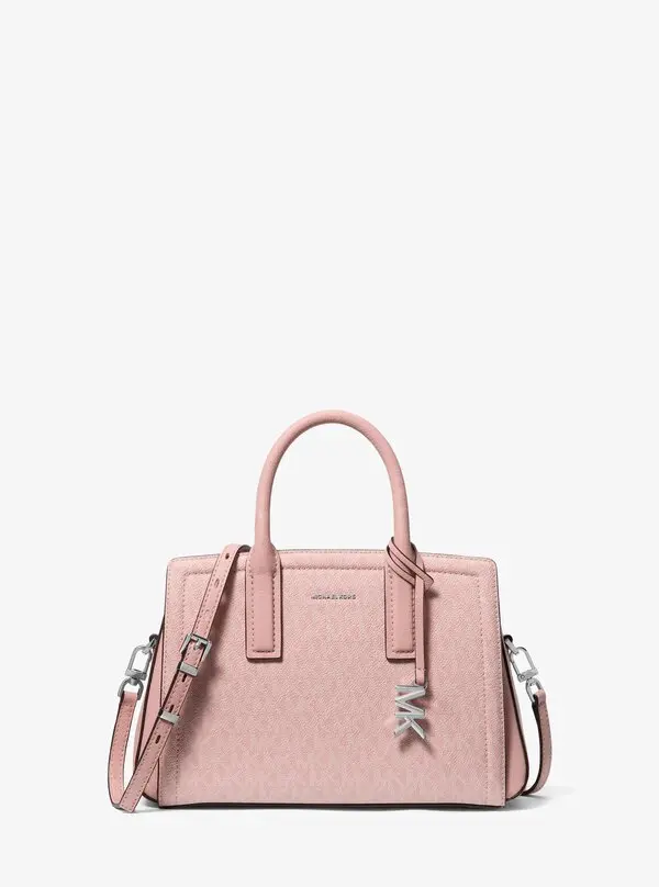 Michael Kors Laila Small Signature Logo Satchel - Pink