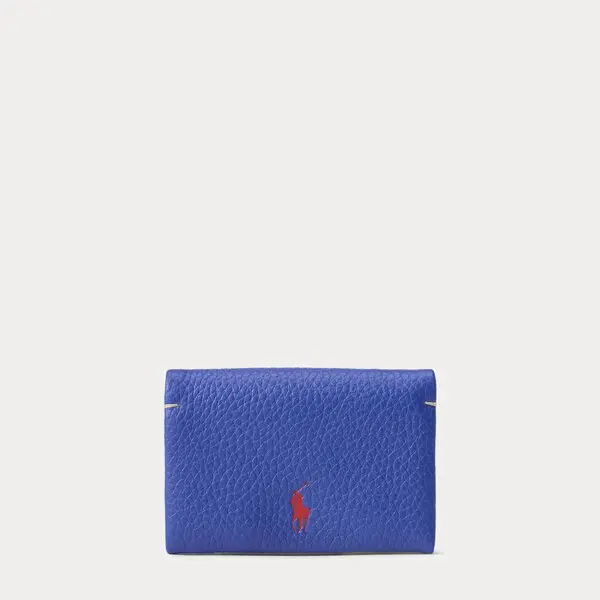 Ralph Lauren Polo Play Leather Snap Card Case - Jellyfish