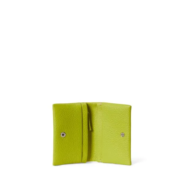 Ralph Lauren Polo Play Leather Snap Card Case - Limeade