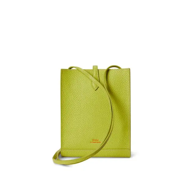 Ralph Lauren Polo Play Leather Pocket Crossbody - Limeade
