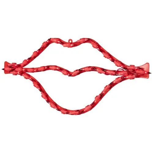 NORTHLIGHT 17.5" Lighted Lips Valentine's Day Window Silhouette