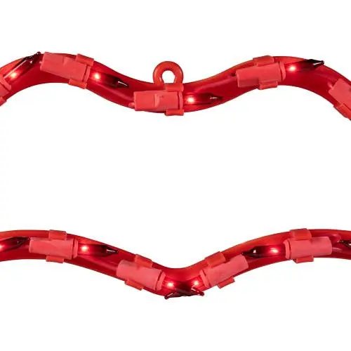 NORTHLIGHT 17.5" Lighted Lips Valentine's Day Window Silhouette
