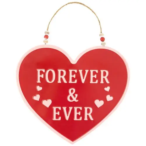 NORTHLIGHT Forever And Ever Valentine's Day Wall Decoration13.75 - Red
