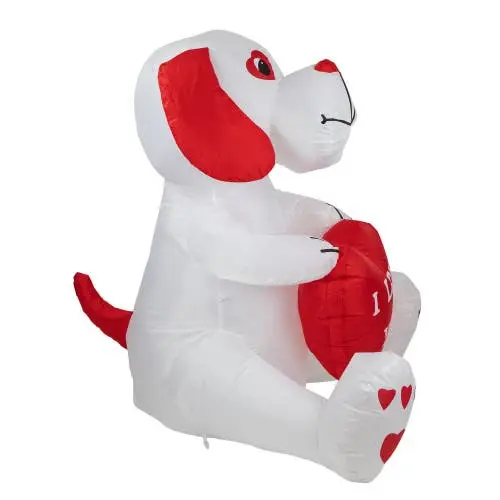 NORTHLIGHT Led Lighted Inflatable Valentine's Day Doggie Outdoor Decoration4