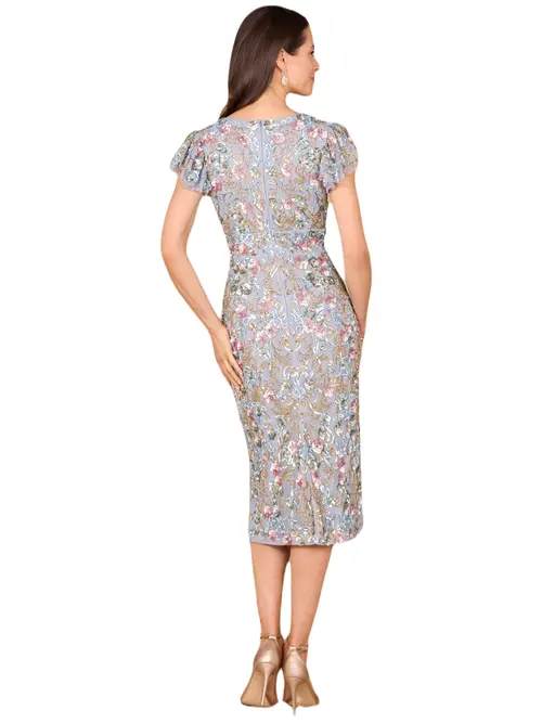 slim fit dress slacks Melody Floral Midi Dress main image 0