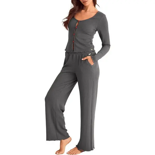ADORE ME Amrita Lounge Set - Dark Grey