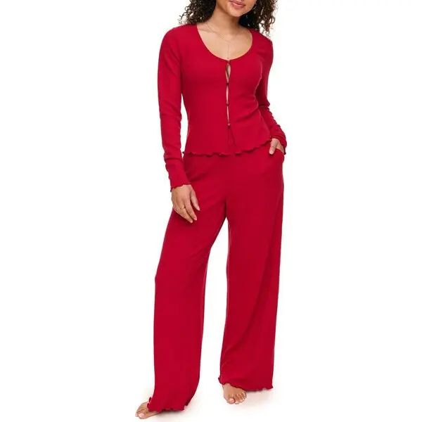 ADORE ME Amrita Lounge Set - Dark Red