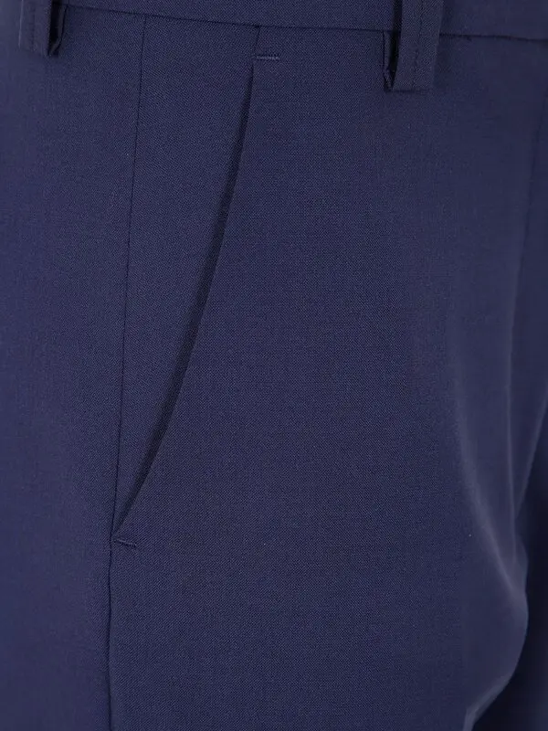 SEMICOUTURE Straight-leg Tailored Trousers - Blue
